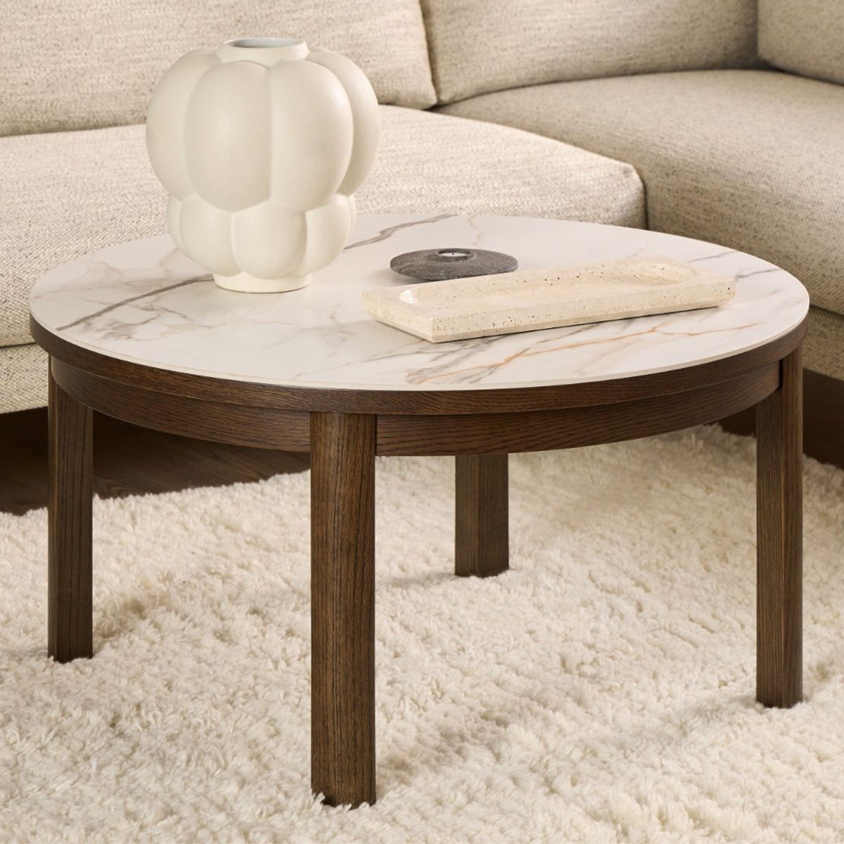 Ceramic Coffee Table Round - Southampton | Cozy Furniture Direct