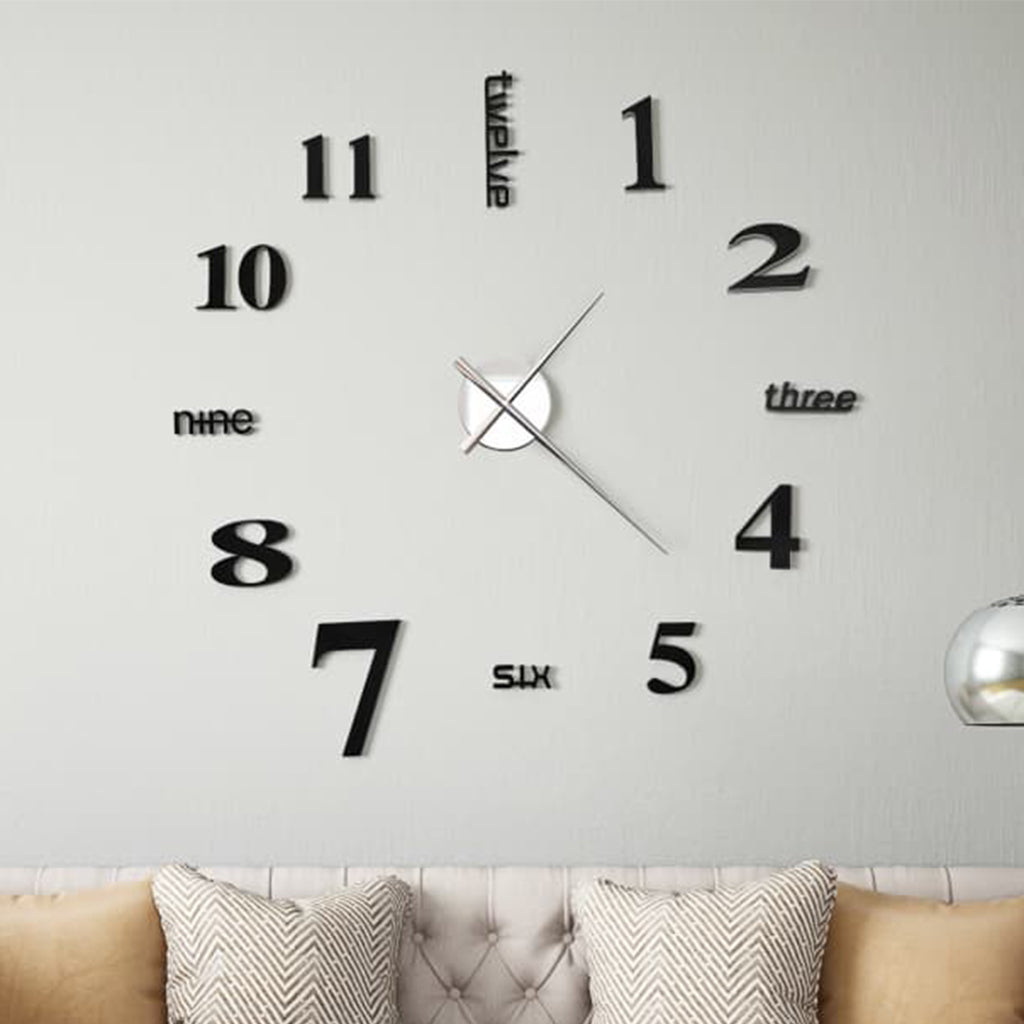EVA 3D Wall Clock Modern Design 100cm With Attractive Design - Vantage ...