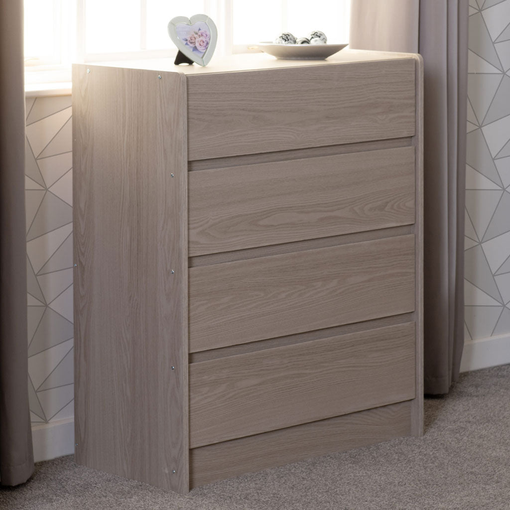 Wooden Chest Of 4 Drawers - Paris | Cozy Furniture Direct